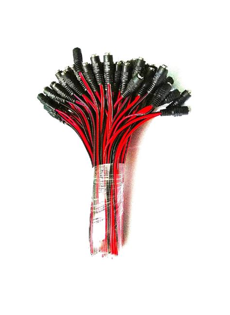 100 Conectores Plug Dc Hembra Con Cable Okybolivia