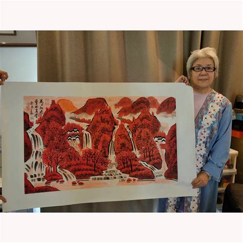 當代水墨大師俞雨華 萬山紅遍 先盈藝術 作品介紹