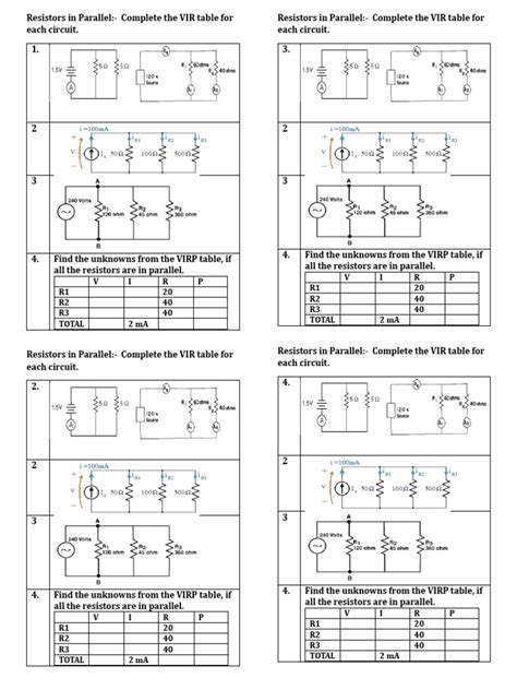 Vir Table Parallel Ckts 10adv Pdf
