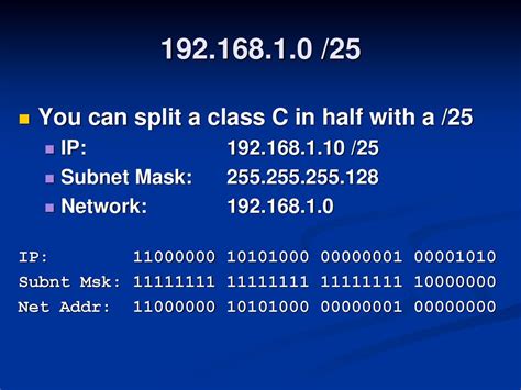 Binary Lesson 6 Classful Subnetting Ppt Download