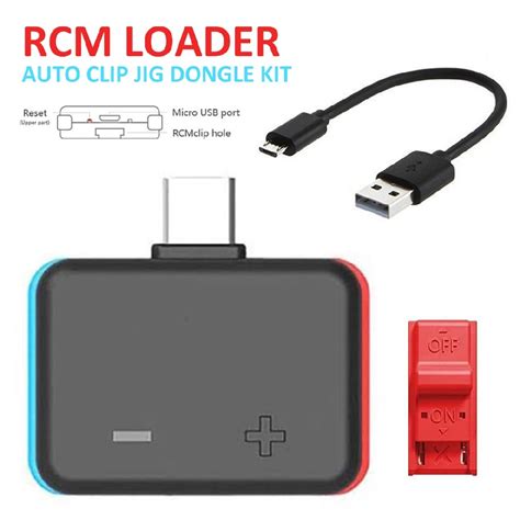 New V5 RCM Loader Auto Clip Jig Dongle Kit For NS Switch Host Payload