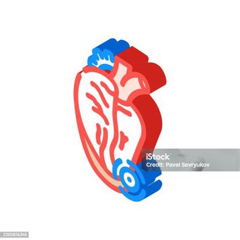 심낭염 심장학 질병 아이소 메트릭 아이콘 벡터 일러스트 레이 션 3차원 형태에 대한 스톡 벡터 아트 및 기타 이미지 3차원 형태 Pericarditis