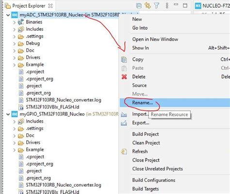 Solved How Do I Import The Gpioiotoggle Example Project Stmicroelectronics Community