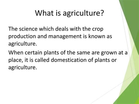 Crop Production And Management PPT