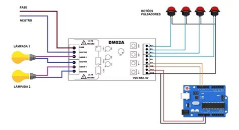 Módulo Dimmer 2 Canais Bivolt Para Arduino Codigo Exemplo à Venda Em Governador Valadares