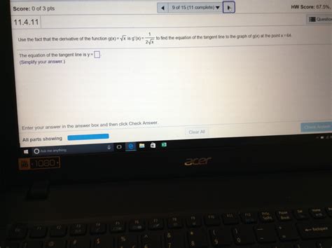 Solved Use The Fact That The Derivative Of The Function G X Chegg