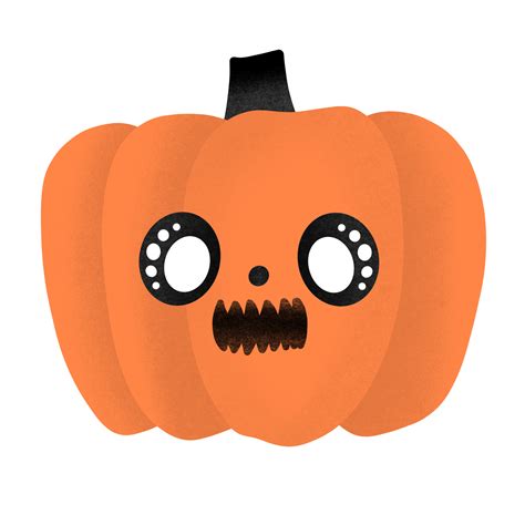 Halloween Pumpkin Cartoon Illustration For Halloween Festival