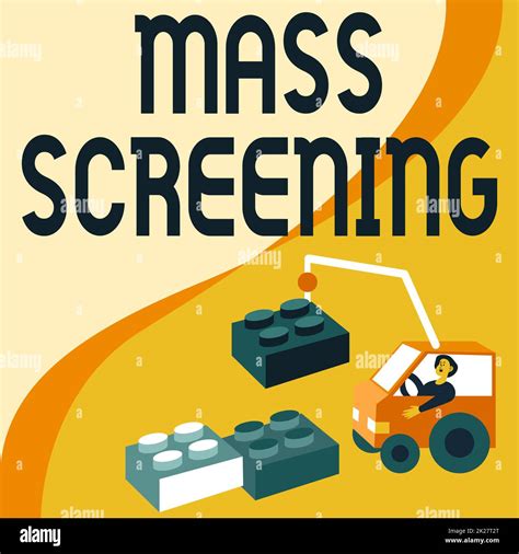 Hand Writing Sign Mass Screening Word Written On Health Evaluation
