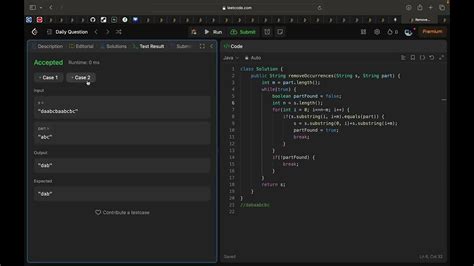 1910 Remove All Occurrences Of A Substring Youtube