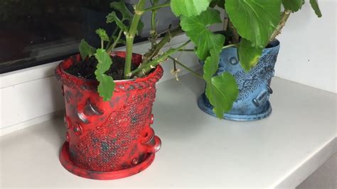 Как сделать горшок Горшок для цветов своими руками Youtube