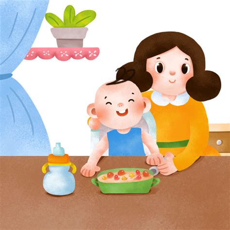 입맛 없는 아기 과일 맛 이유식 먹어요