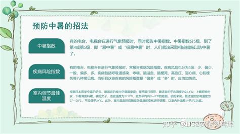 PPT 课件防暑降温常识及预防教育培训23页 知乎