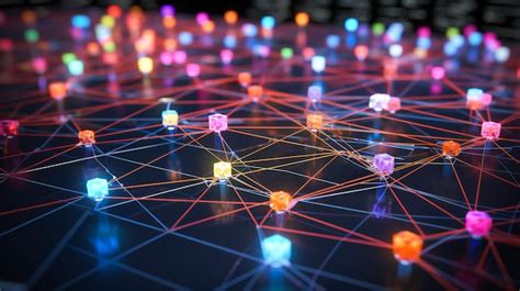 Premium Photo Connected Iot Network Nodes And Connections