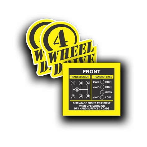 Shift Pattern Decal Sticker Plaque Or Magnet Transmission Transfer Case