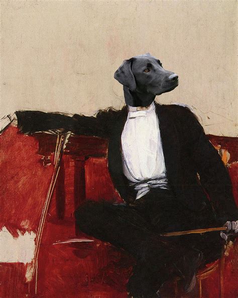 Black Labrador Man Digital Art By Loveday Funck Pixels