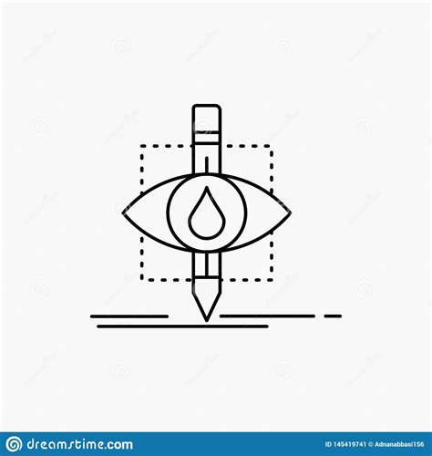 Ecology Monitoring Pollution Research Science Line Icon Vector Isolated Illustration Stock