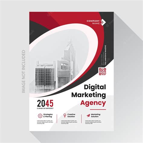 비즈니스 책 표지 기업 전단지 디자인 서식 파일 프리미엄 벡터