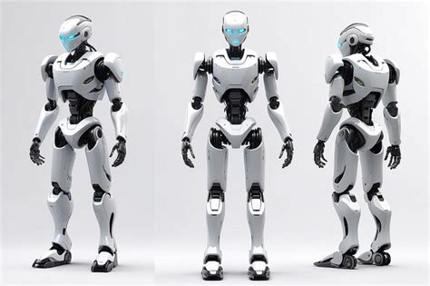 premium photo technological modern robot full body robot isolated on
