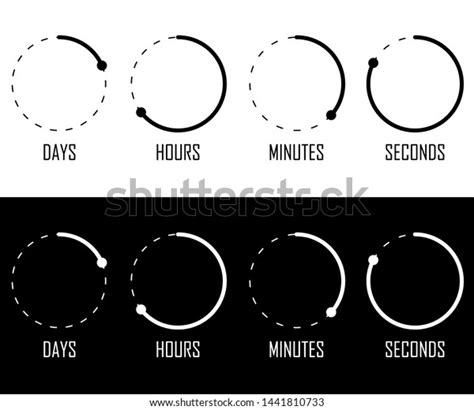 Circle Countdown Clock Counter Timer On Stock Illustration 1441810733 Shutterstock