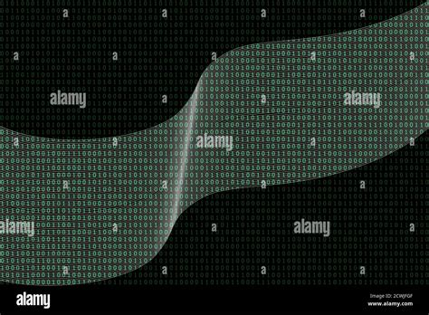 Green Binary Code On A Black Background Stock Photo Alamy
