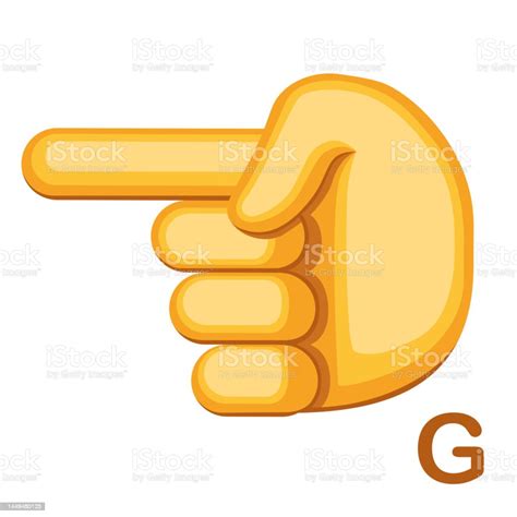 벡터 수화 아이콘 문자 G 개념에 대한 스톡 벡터 아트 및 기타 이미지 개념 개념 기호 개념과 주제 Istock