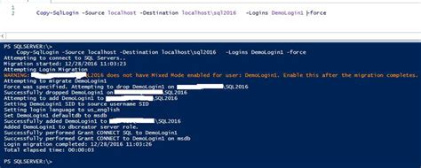 Migrate Sql Server Logins With Powershell
