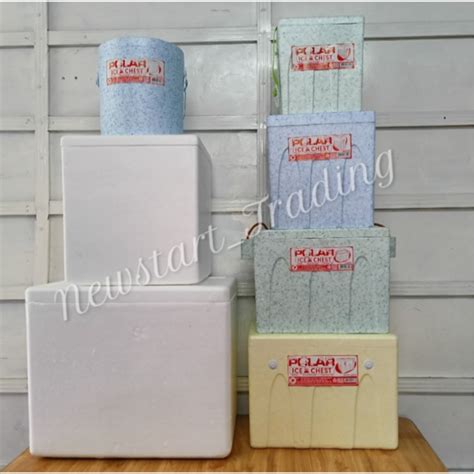 Styrobox Ice Chest Styro Box Picnic Box Ice Box Cooler S M L Xl Ramdom Color Only