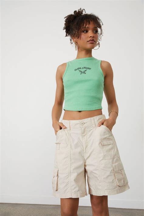 Baggy Cargo Short Light Stone