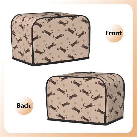 Daiia Leopard Print Pattern 2 Slice Toaster Cover Toaster Appliance