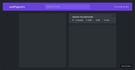 Usepopcorn Codesandbox