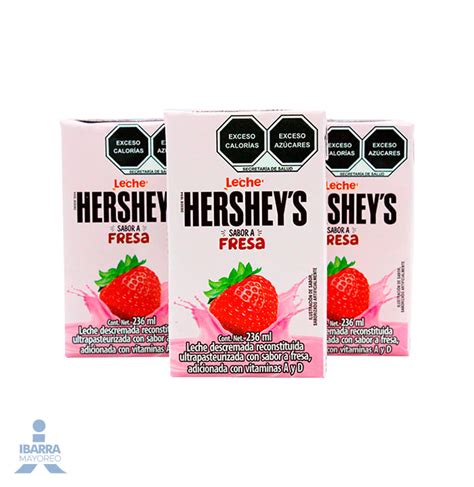 Malteada Hershey S Fresa Ml Ibarra Mayoreo