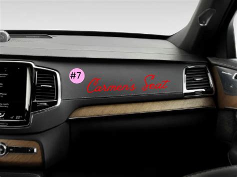Girlfriends Name Seat Sticker For Car Name Decal For Car Relationship