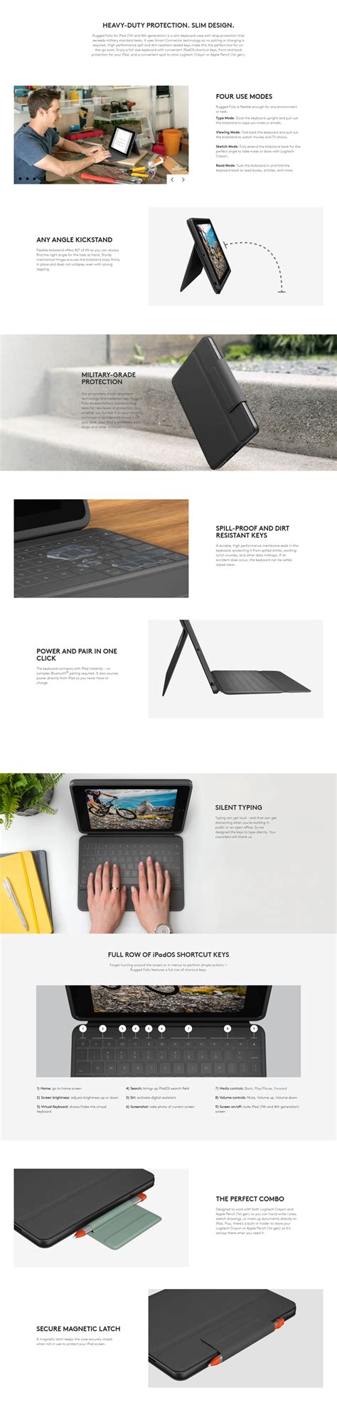 Logitech Rugged Folio For Ipad Th Th Gen