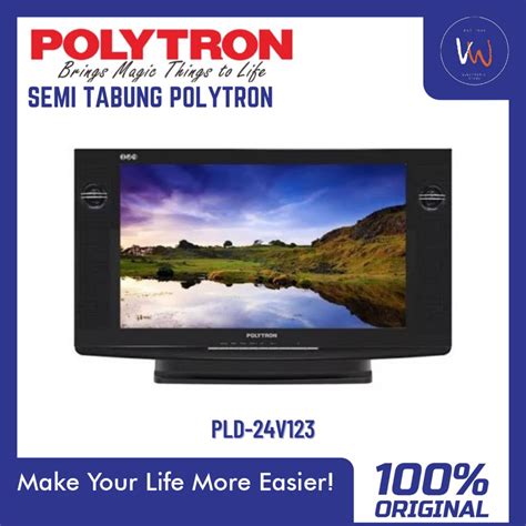 Jual Tv Semi Tabung Polytron PLD 24V123 LED Semi Tabung Digital