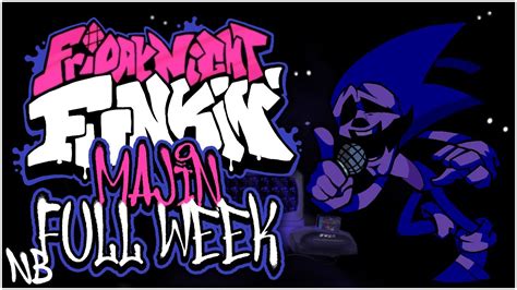 Vs Majin Full Week Infinity Friday Night Funkin Mod Showcase