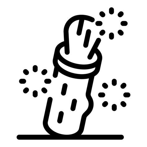 Firecracker Exploding With Sparks Flying Celebrating Festivities And Events 55190301 Vector Art