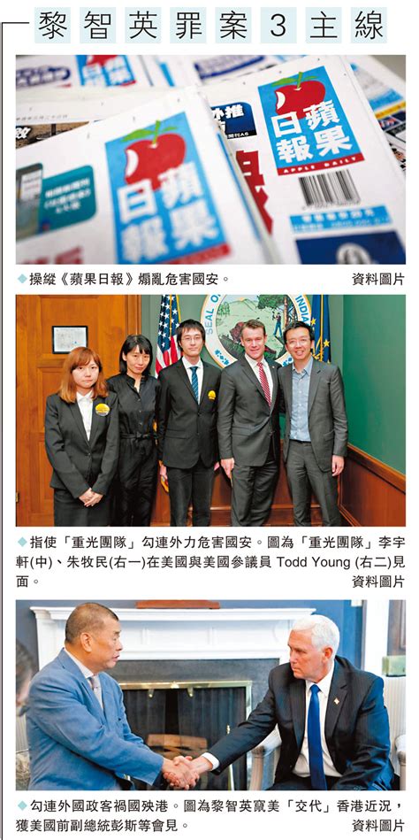 【肥黎受審】踢爆黎智英三重罪 循3線勾外力危國安 香港文匯報