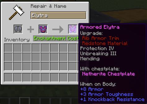 Armored Elytra Minecraft Data Pack
