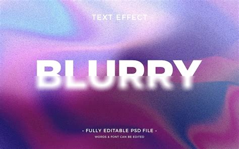 Premium Psd Blur Text Effect