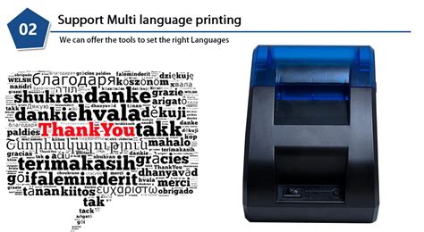 58mm Bluetooth Thermal Printer Desktop Receipt Printer For Pos
