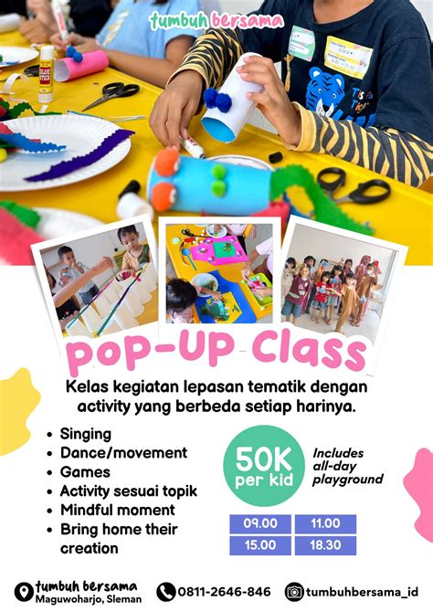 11 Rekomendasi Pop Up Class Di Jogja Dan Jabodetabek Terbaik