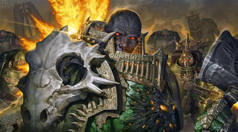 Adeptus Astartes And Vulkan Warhammer K Drawn By Hinchel Or Danbooru