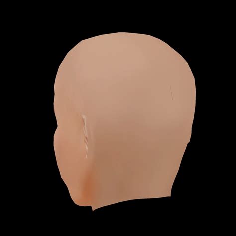 3d Margot Robbie Head Low Poly Head For Game No Hair Model