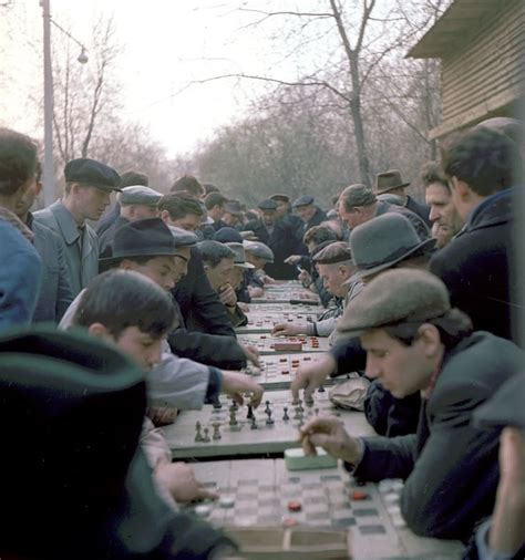 Chess Players In Gorky Park Moscow 1964 Chess Chess Players Chess