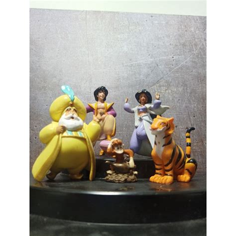 Jual Figure Disney Aladdin Characters Set Aladdin Jasmine Abu Sultan