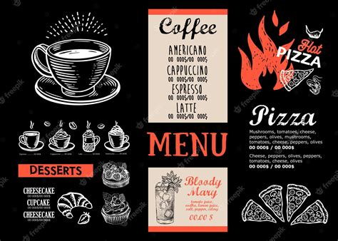 Premium Vector Pizza Food Menu Restaurant Cafe Template Design