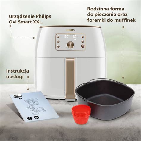Philips Premium Ovi Smart Xxl Hd Air Fryer Z Form Do Pieczenia