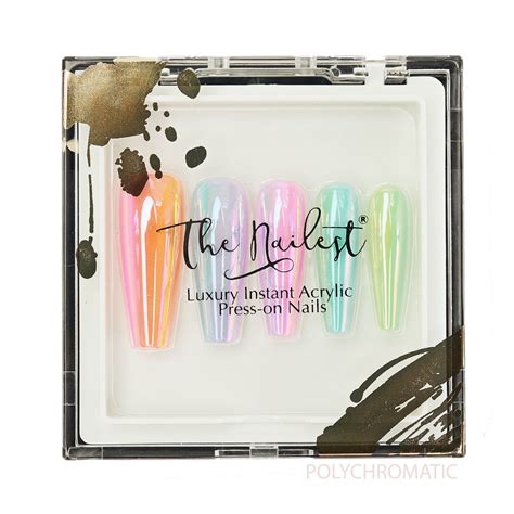 Instant Luxury Acrylic Press On Nails Polychromatic The Nailest