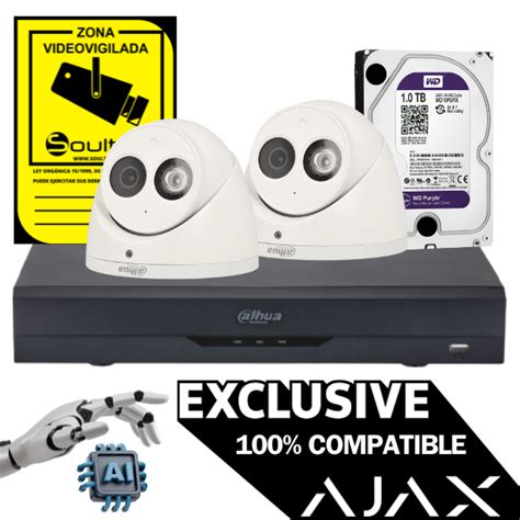 Kit Cctv Con Salto De Alarma En Ajax ¡100 Compatible Con Ajax