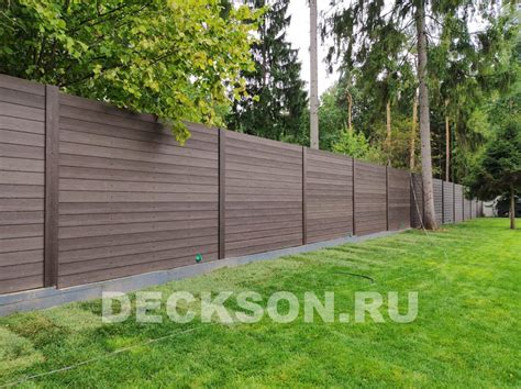 Забор из ДПК купить в Москве цена от производителя Deckson.
